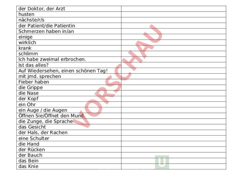 Arbeitsblatt: Dis Donc 7 Unité 5 - Französisch - Wortschatz