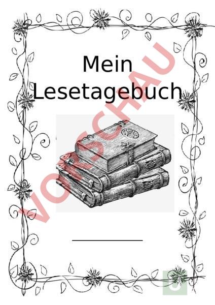 Arbeitsblatt: Lesetagebuch - Deutsch - Leseförderung / Literatur