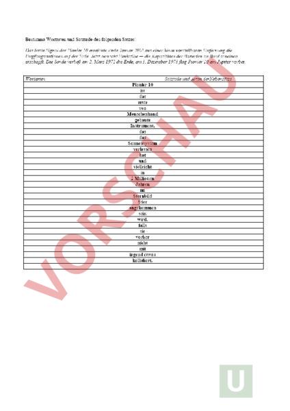 Arbeitsblatt: Deutsch Test Wortarten Satzglieder - Deutsch - Grammatik Arbeitsblatt: Deutsch Test Wortarten Satzglieder - Deutsch - Grammatik