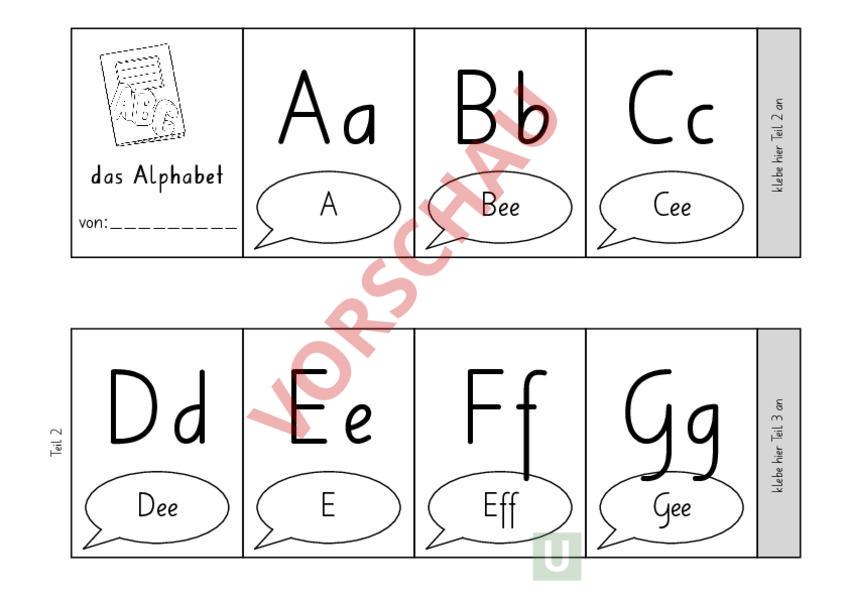 Arbeitsblatt: das Alphabet - Deutsch - Rechtschreibung