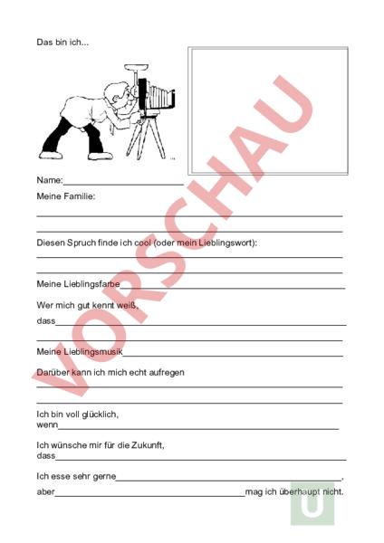 Arbeitsblatt: Steckbrief_mal anders - Deutsch - Texte schreiben