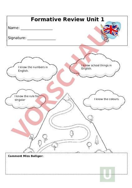 Arbeitsblatt: Double Decker 1 Unit 1 - Englisch - Wortschatz